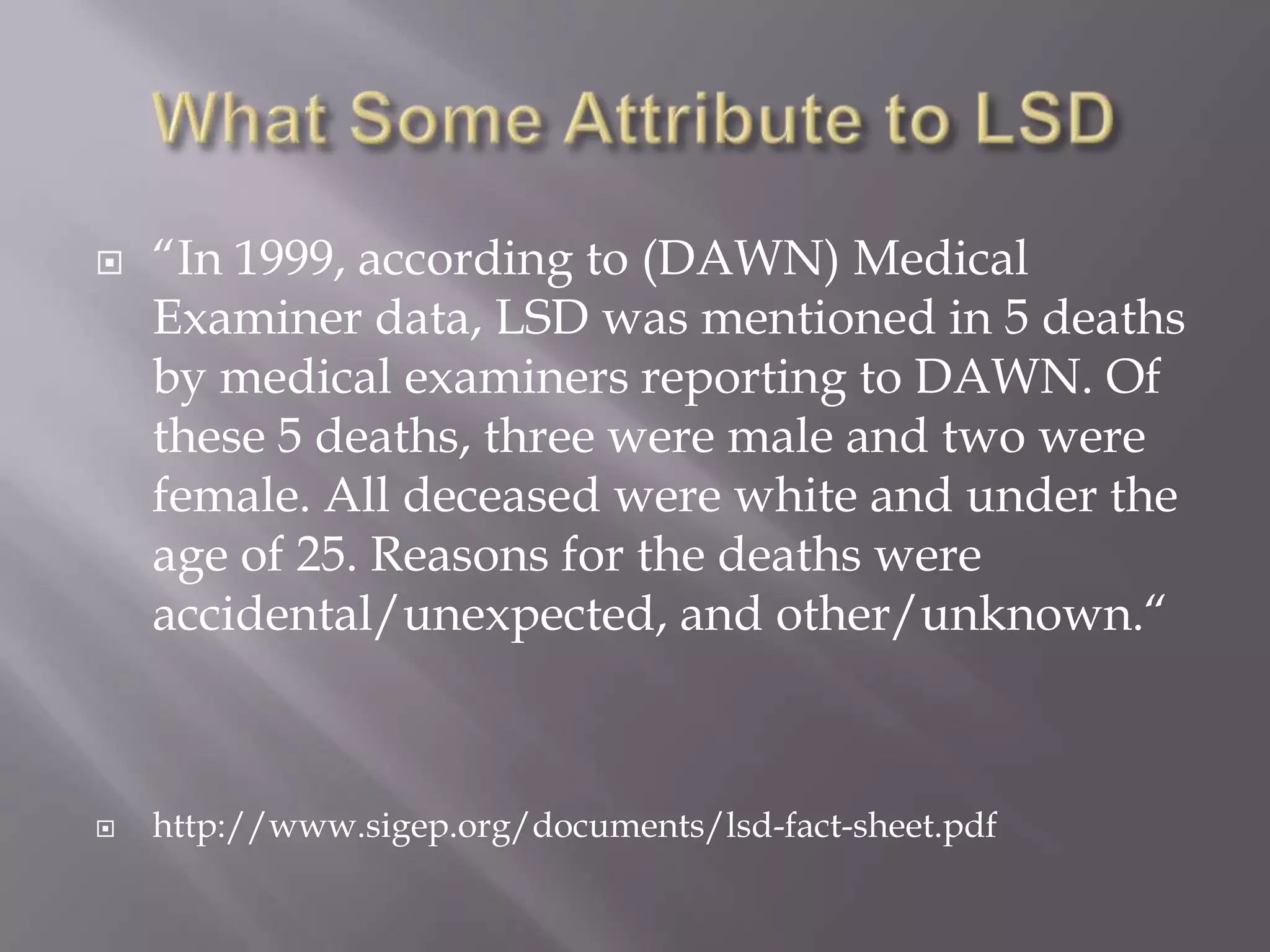 LSD Presentation | PPTX