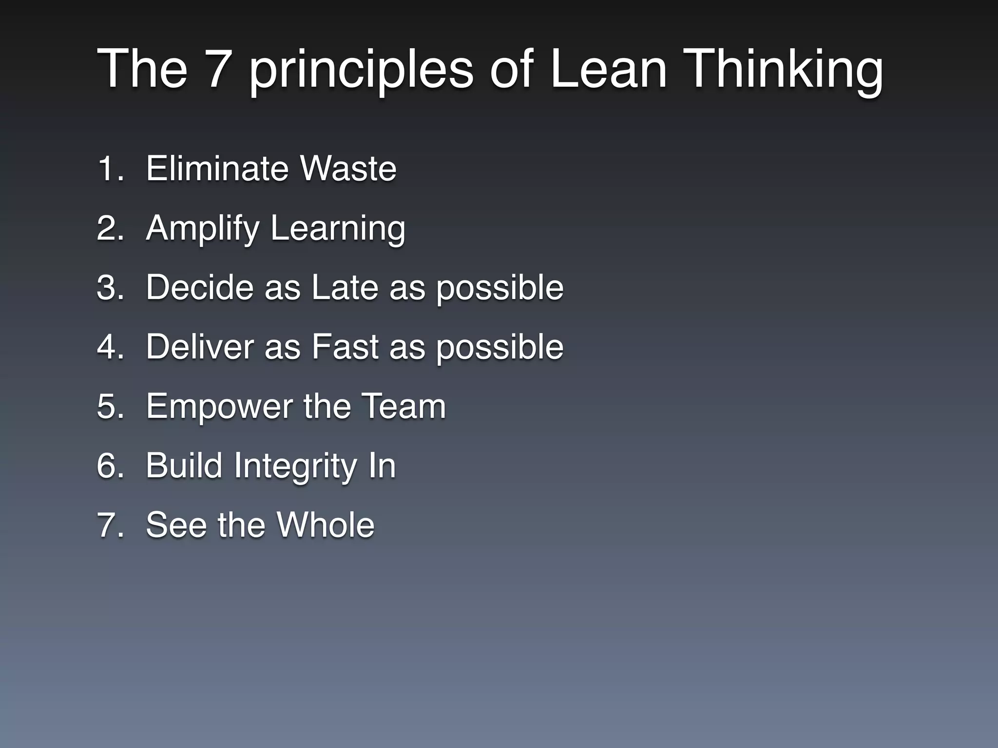 Lean Software Development | PDF