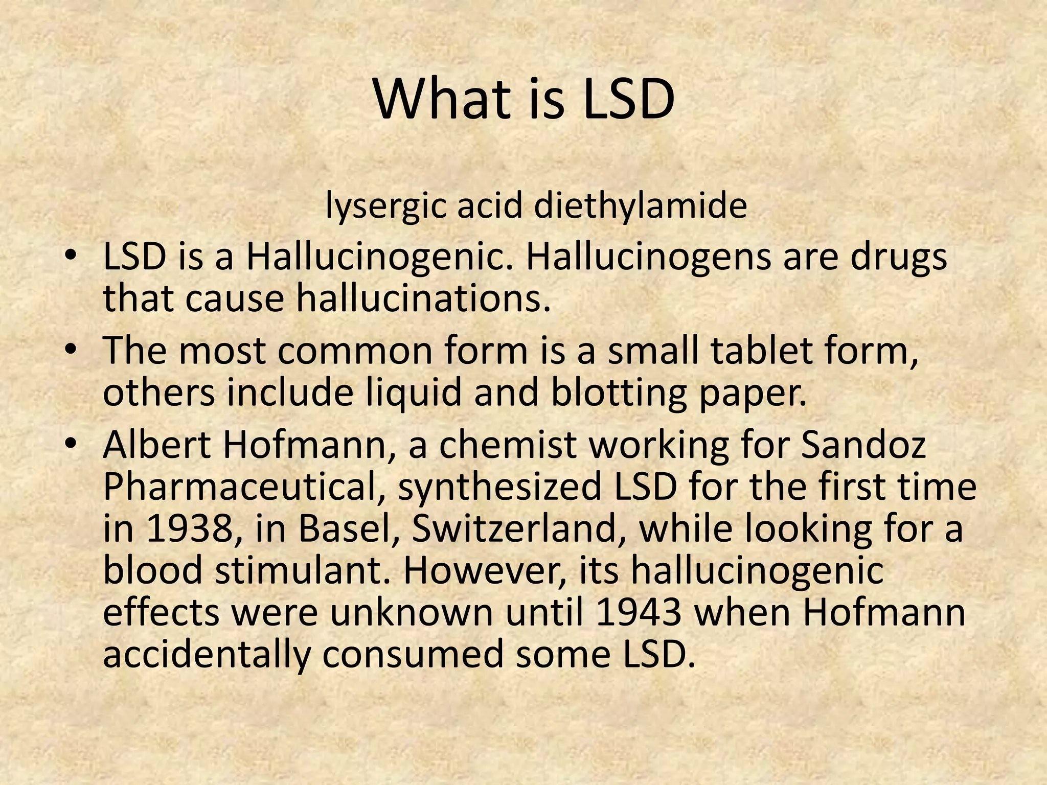 Lsd presentation | PPTX