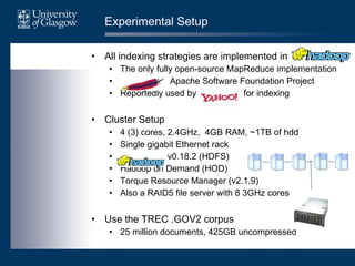 Comparing Distributed Indexing To Mapreduce or Not? | PPT