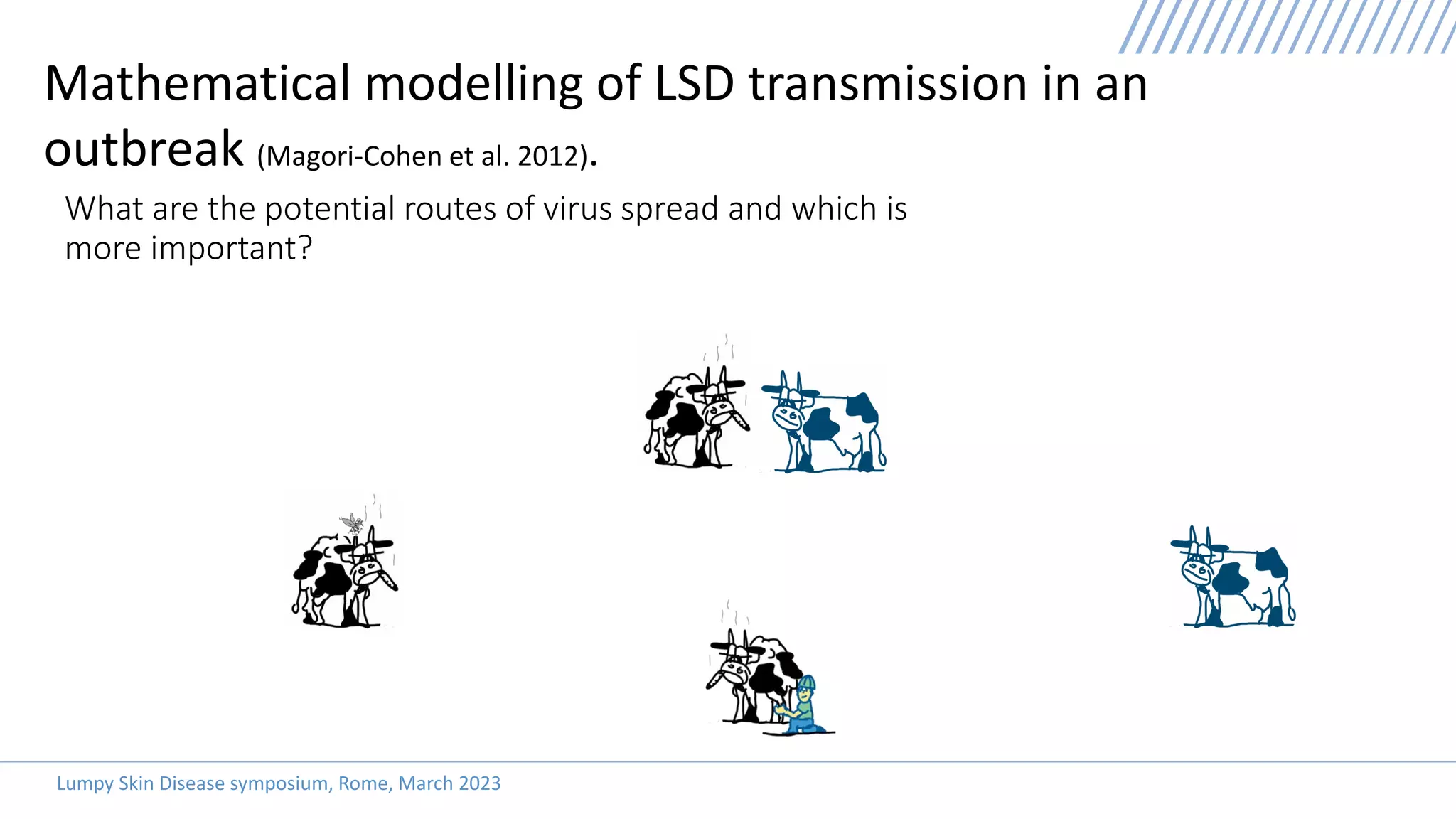 LSD symposium - E. Klemen - Modes of transmission of lumpy skin disease ...