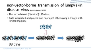 LSD symposium - E. Klemen - Modes of transmission of lumpy skin disease ...