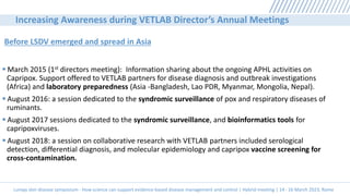 LSD symposium - G. Cattoli - Lessons from ten years of experience ...