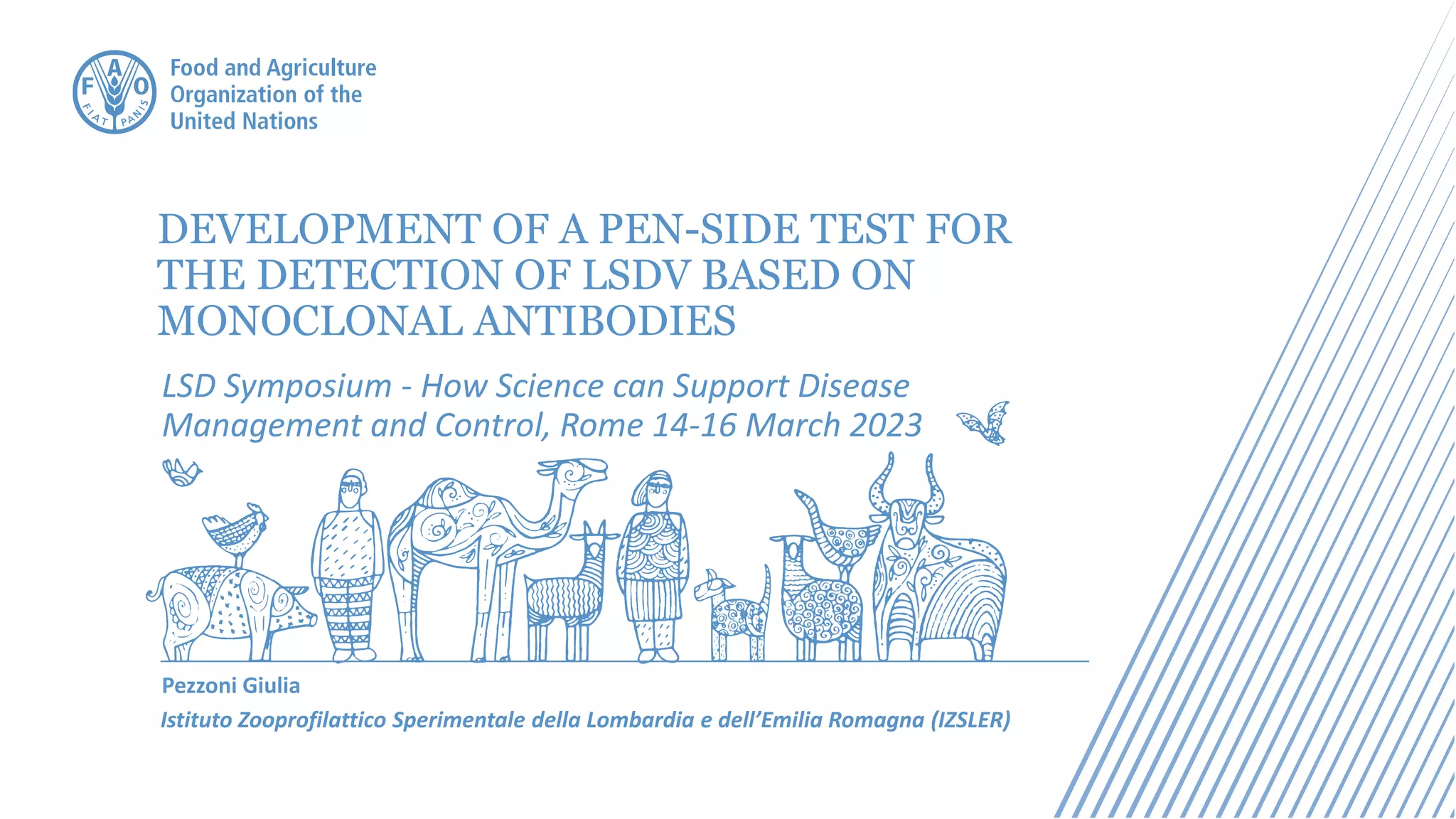 LSD symposium - G. Pezzoni - Development of a pen-side test for the ...