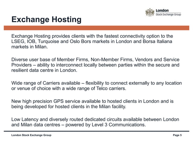 LSEG Connectivity Services Overview | PPTX