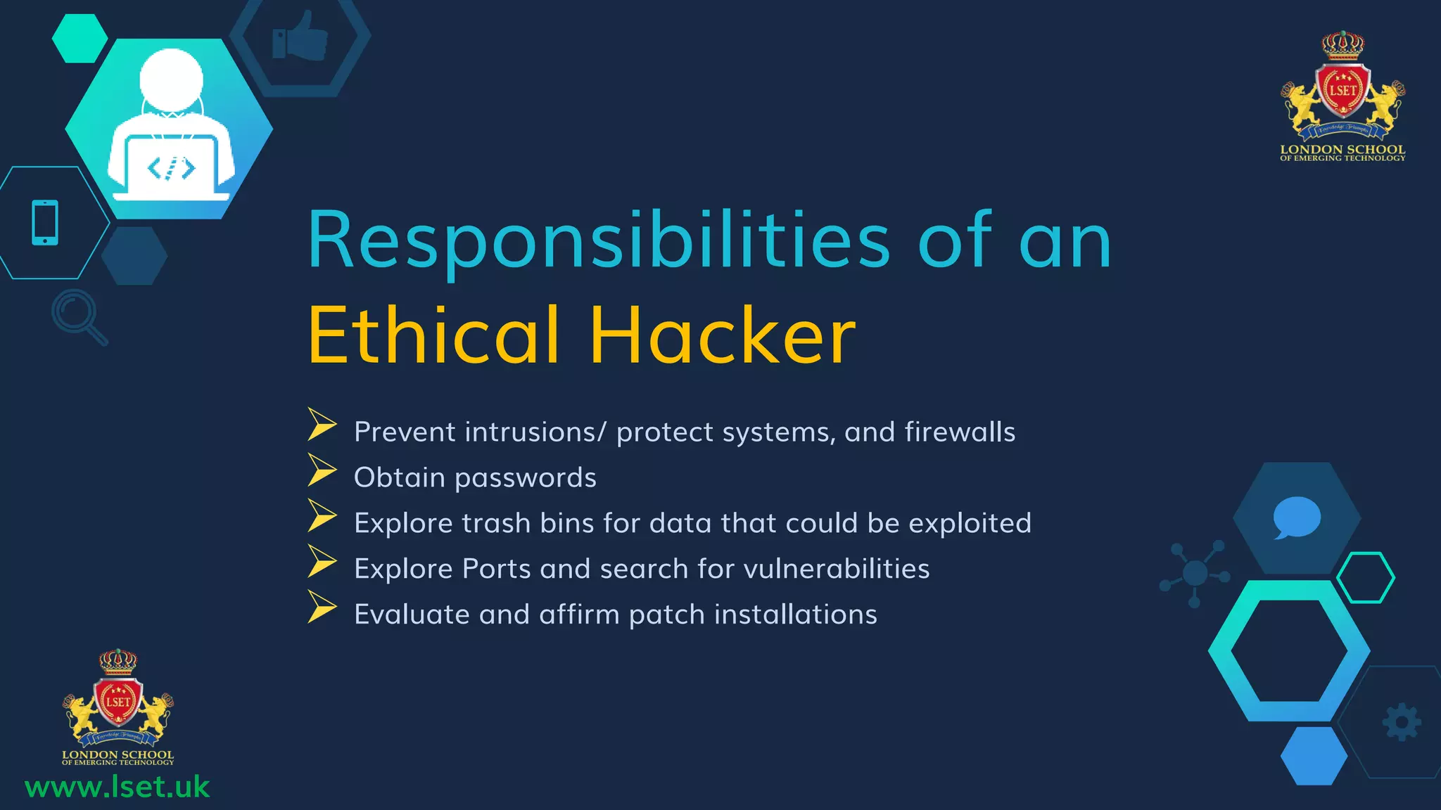 LSET’s GUIDE FOR ETHICAL HACKING | PPT