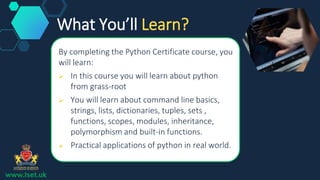 QUICK START GUIDE FOR PYTHON | PPT