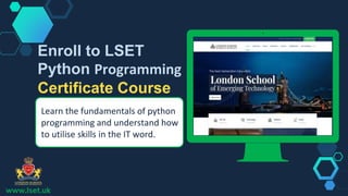QUICK START GUIDE FOR PYTHON | PPT