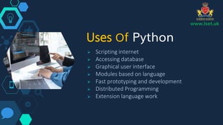 QUICK START GUIDE FOR PYTHON | PPT
