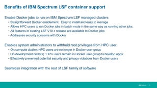 Container Support in IBM Spectrum LSF | PPT