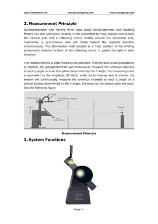 Goniophotometer with Rotating Mirror | PDF