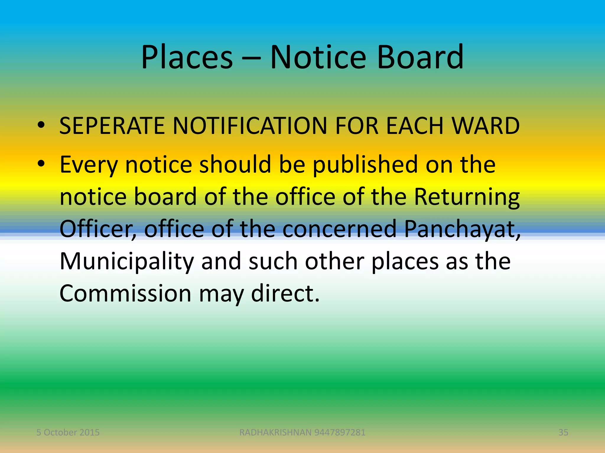 Lsgd election r.o.'s training | PPTX