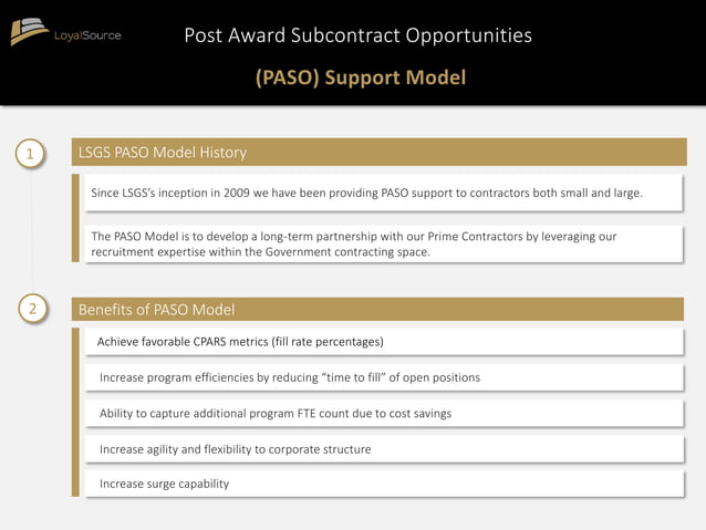 Loyal Source Capability Brief | PPT