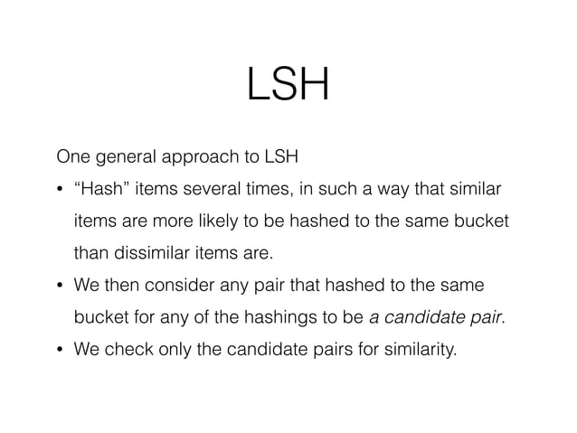 Similarity Search In High Dimensions Via Hashing Ppt 7077