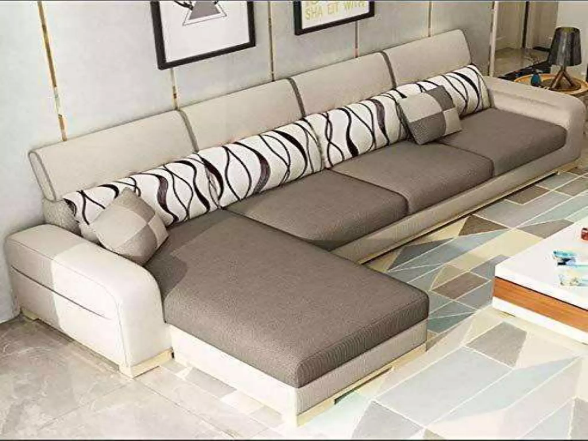 L shape sofa | PPTX