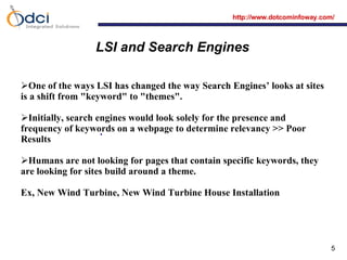 Latent Semantic Indexing and Analysis | PPT