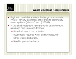 Overview of California Water Law and Regulation | PDF | Environment ...