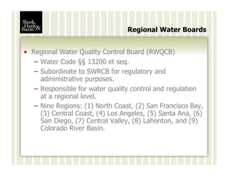 Overview of California Water Law and Regulation | PDF | Environment ...