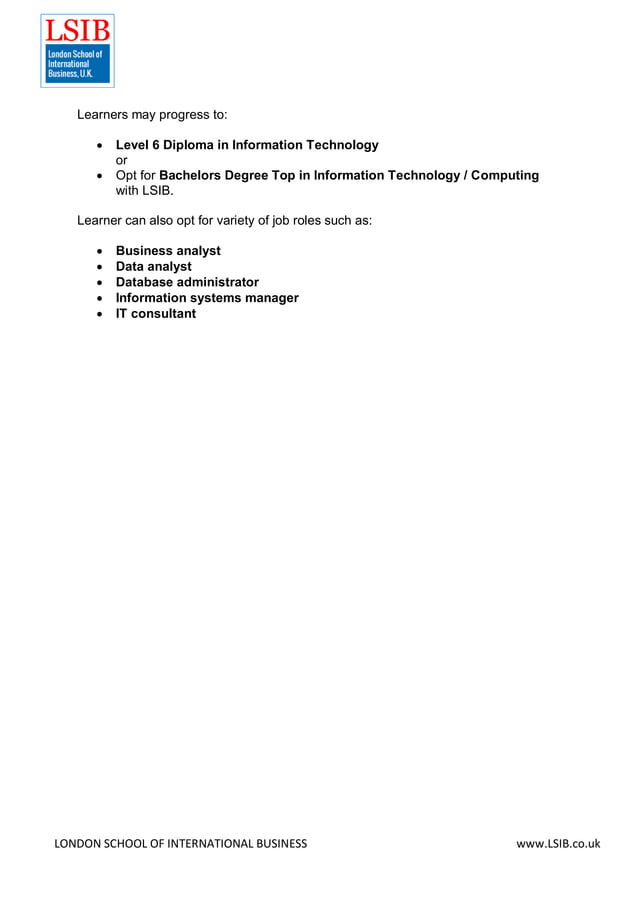 Level 5 Diploma in IT Networking | PDF