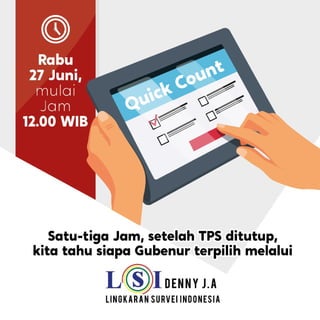 Lsi denny ja quick count pilkada serentak 2018 | PDF