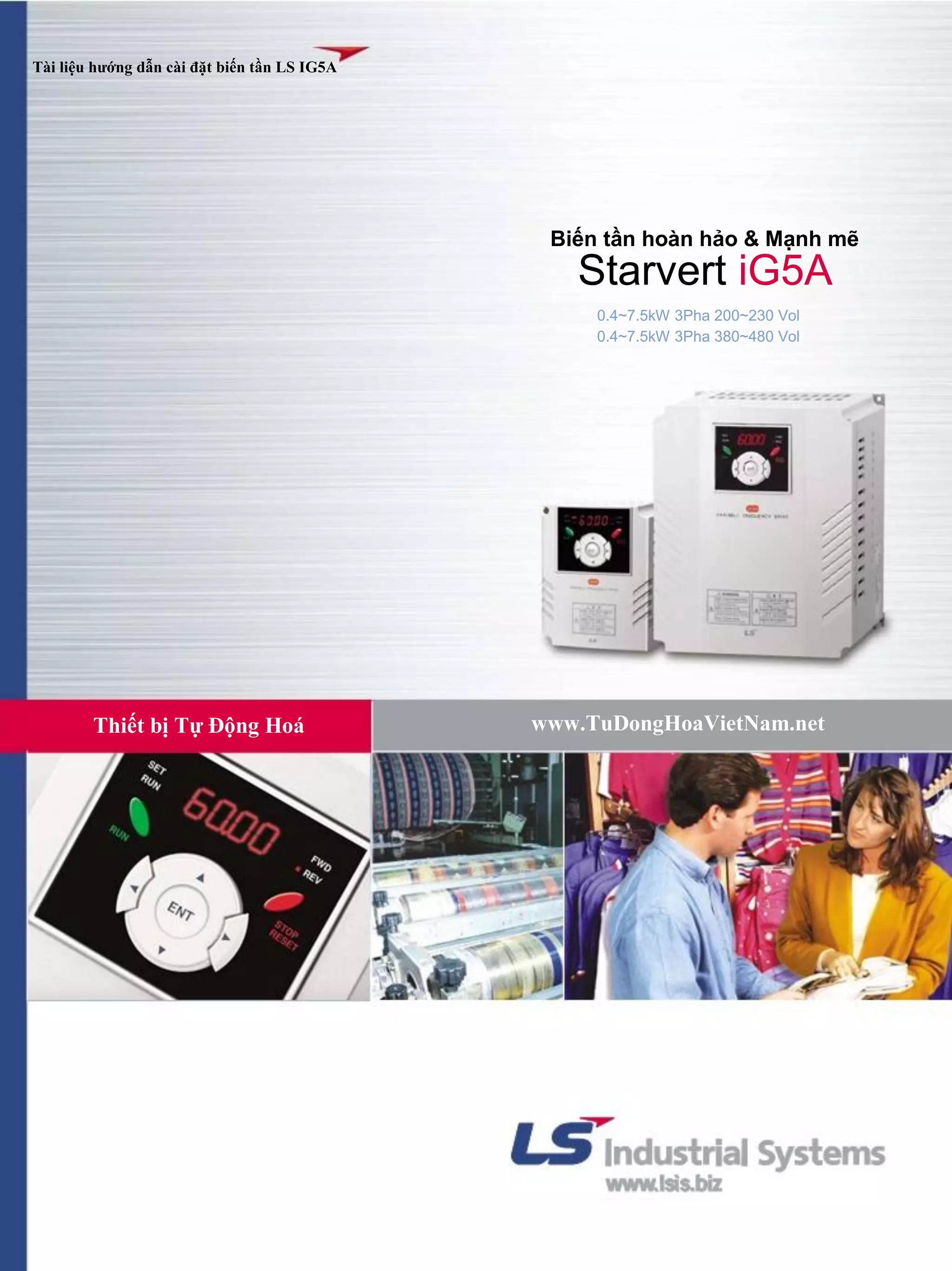 Tai lieu Huong dan cat dat Bien tan LS IG5A | PDF