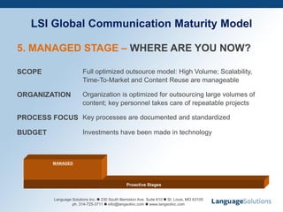 LSI global communication maturity model | PPT
