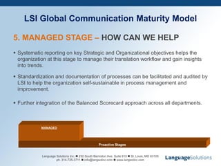 LSI global communication maturity model | PPT