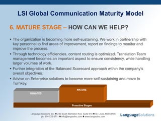 LSI global communication maturity model | PPT