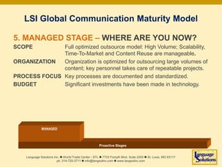 LSI Global Communications Maturity Model | PPTX