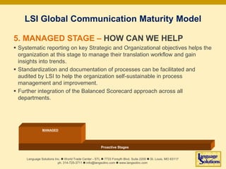 LSI Global Communications Maturity Model | PPTX