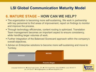 LSI Global Communications Maturity Model | PPT