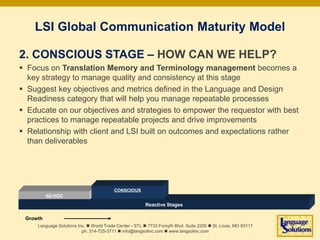 LSI Global Communications Maturity Model | PPTX