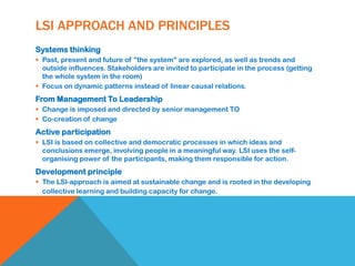 Large Scale Intervention Process (LSIP) | PDF