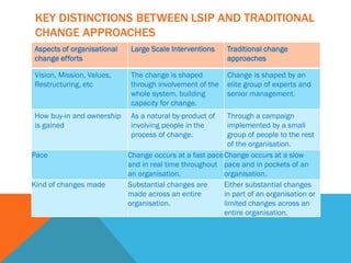 Large Scale Intervention Process (LSIP) | PDF