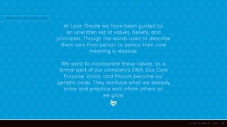 Loan Simple Purpose Vision Mission Code | PPT