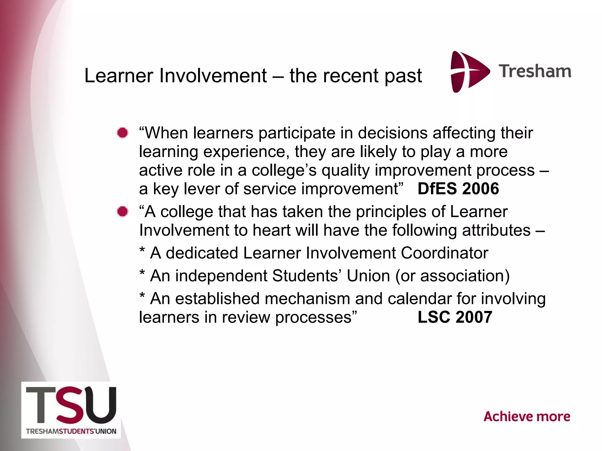 Lsis Learning Fair -Every learner has a voice | PPT