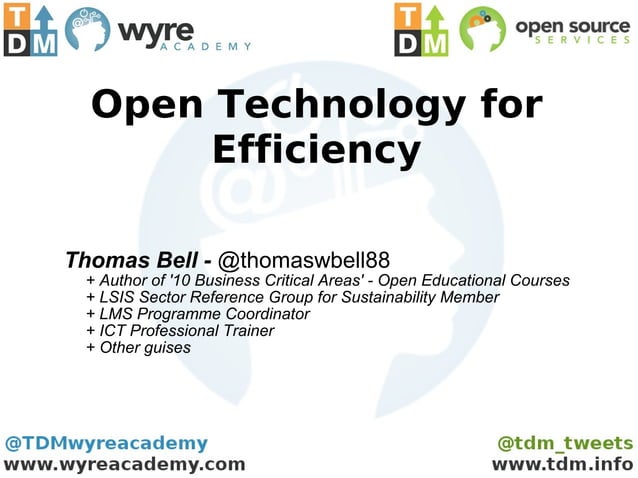 Open eLearning Technology for Efficiency | PPT