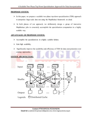 a scalable two phase top down specialization approach for data anonymization using map reduce on ...