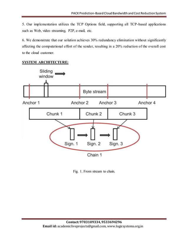 Pack Prediction Based Cloud Bandwidth And Cost Reduction System Docx Cloud Computing Internet