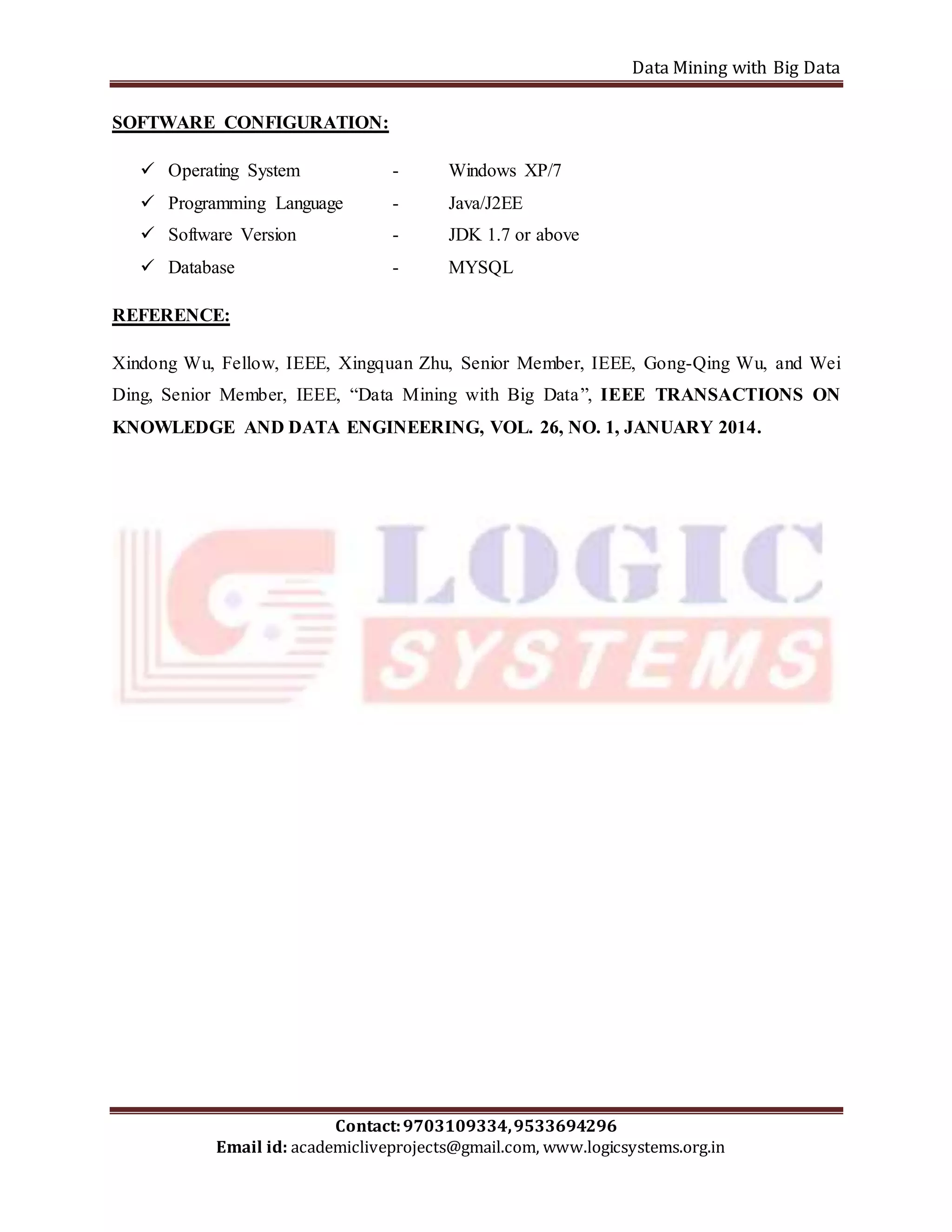 data mining with big data | PDF