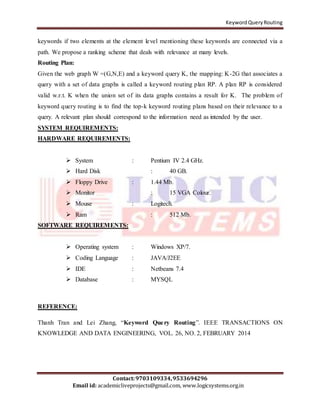 keyword query routing | PDF