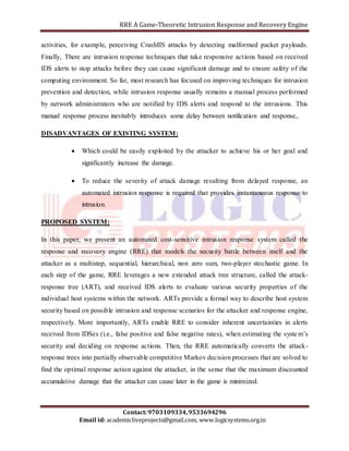 rre a game-theoretic intrusion response and recovery engine | PDF