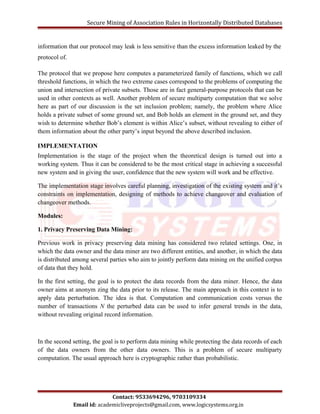 secure mining of association rules in horizontally distributed databases | PDF