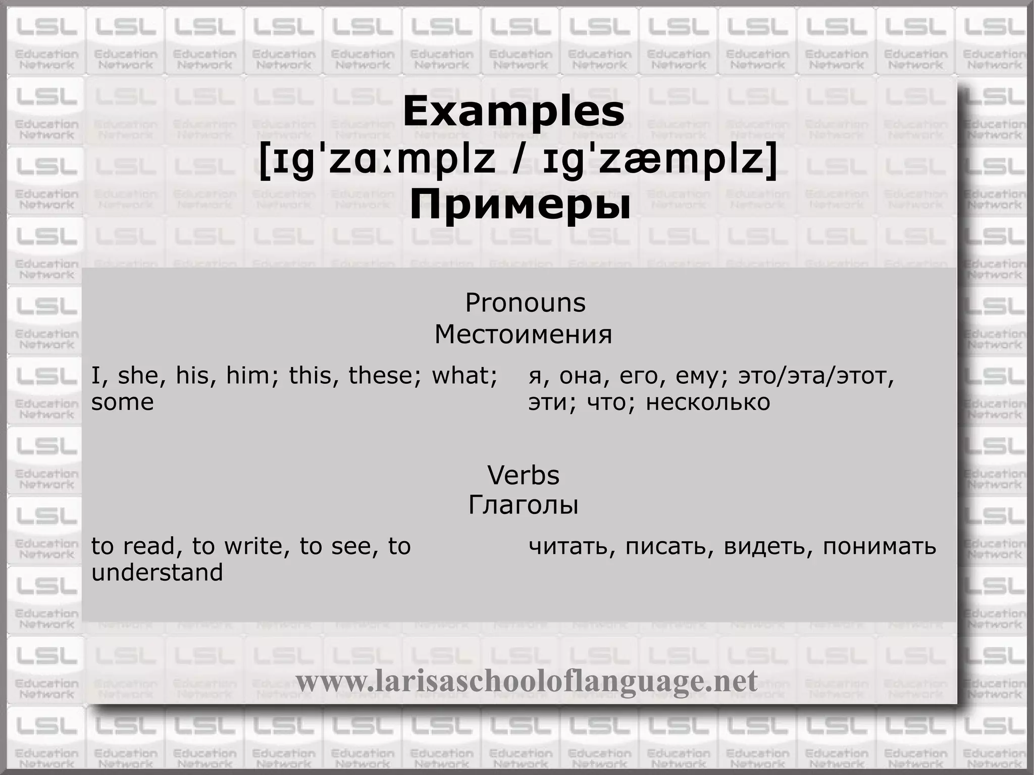 Parts of Speech English Grammar Flashcards with Russian Explanation LSL ...