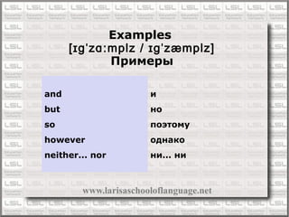 Parts of Speech English Grammar Flashcards with Russian Explanation LSL ...