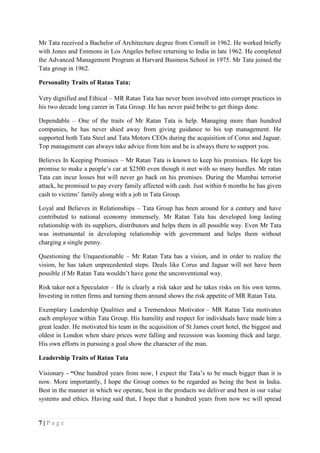 Comparative Study of Two Iconic Leaders: Contrasting cross-cultural ...