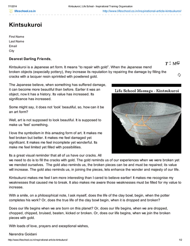 kintsukuroi | PDF