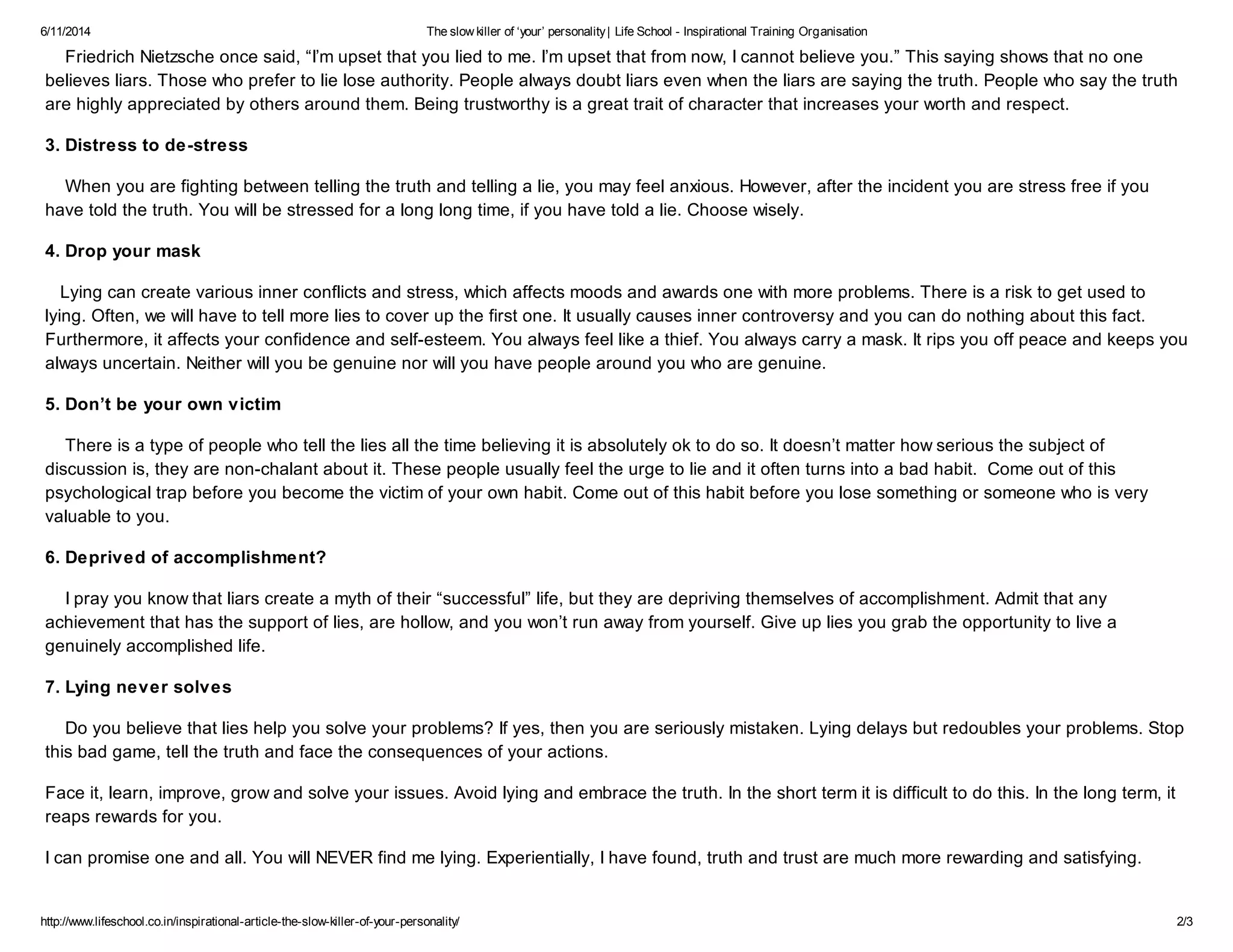 Truth and Lies | PDF