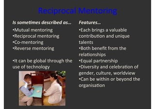 Learning Together: Reciprocal Mentoring & Learner Voice | PDF