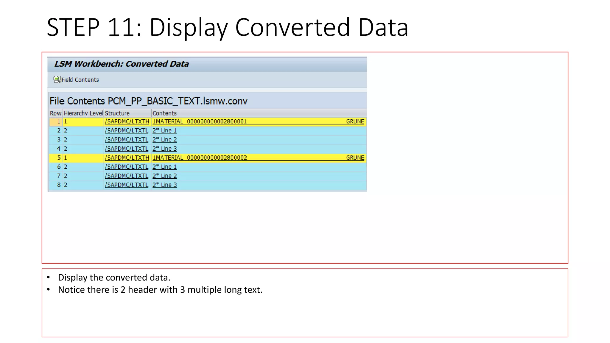 LSMW - Multiple Line of Material Master Long Text | PPTX